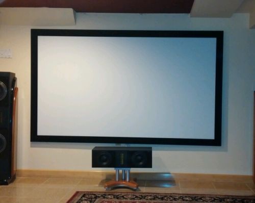 120 Inch Fixed Projector Screen , Fixed Frame Projection Screen For ...