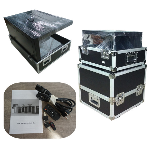 1280 x 1024 360 Degree Holographic Display Hologram Pyramid USB / VGA ...