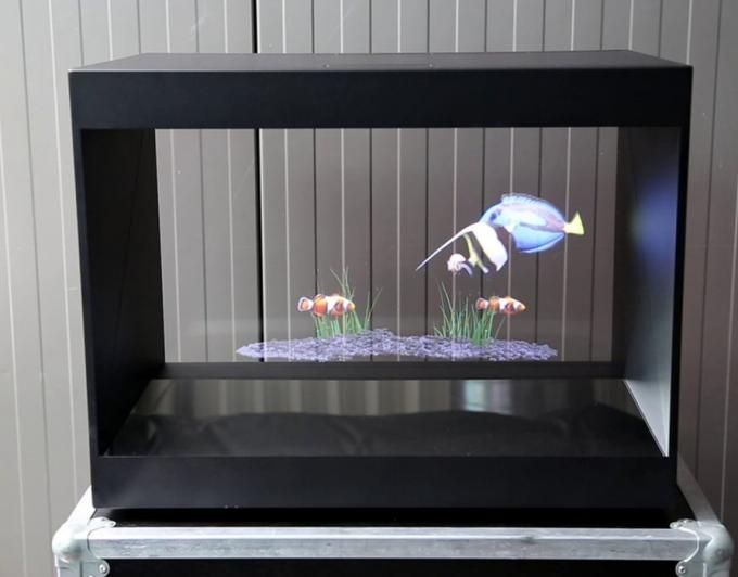 Large 70" 3d Holographic Projection Pyramid Holocube Video Full Hd ...