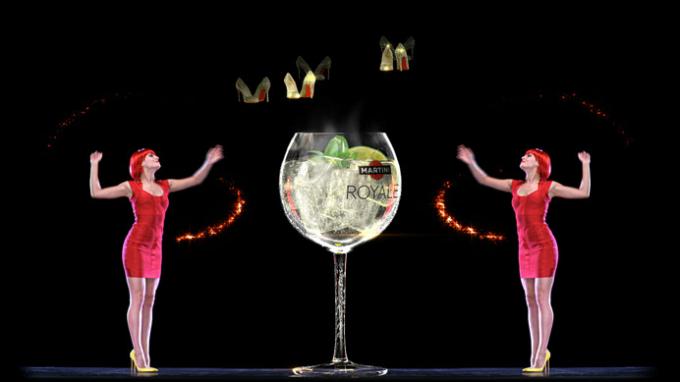 Foil 45 Degree Stage Holographic Projection System Virtual 5x6 Meter