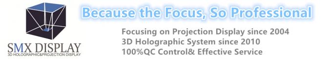 3D hologram cube projection platform 32" , 3D Holographic Projection System