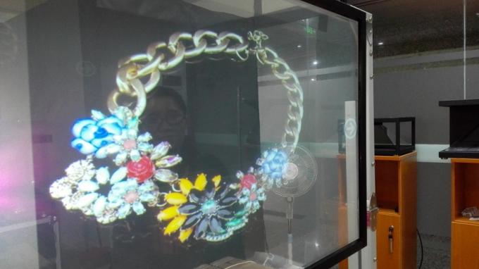 Transparent Touch holographic rear projection film Vinyl Fabric Lamination