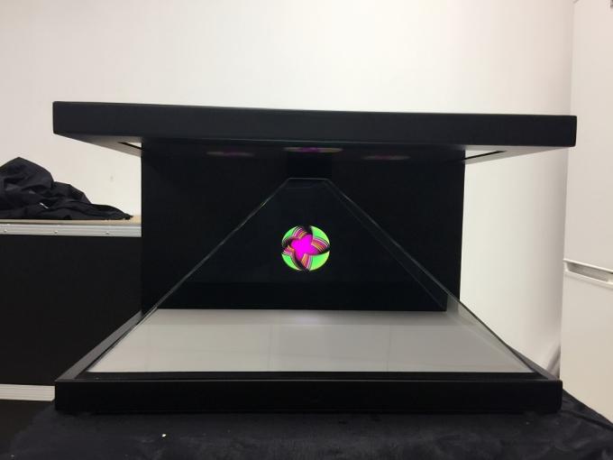 Advertising 3D Holographic Display Pyramid Showcase / Holocube, with Audio