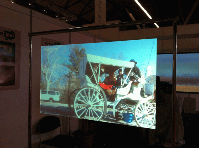 HD Holographic Rear Projection Window Film Transparent See Through ...