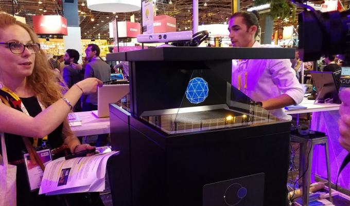 Magic 3D Hologram Pyramid Showcase , Holographic Display Pyramid Box Full HD Resolution