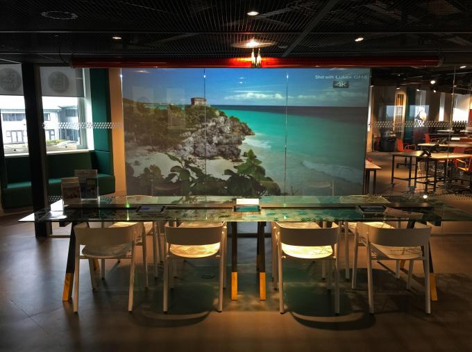 170° 100um Transparent Holographic Rear Projection Film
