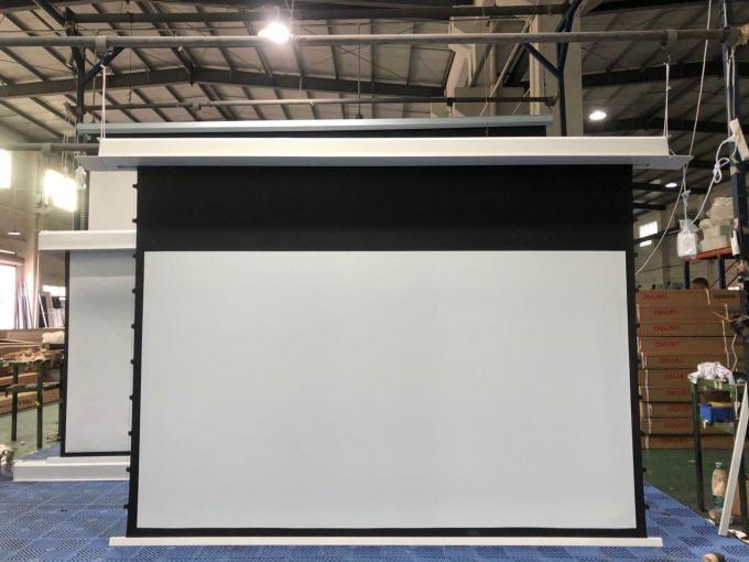 Aluminum Recessed Tab Tensioned Motorized Screen IR