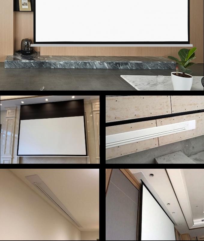 Aluminum Recessed Tab Tensioned Motorized Screen IR