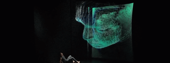 Length 50m 3D Holographic Projection Screen Transparent Holoflex