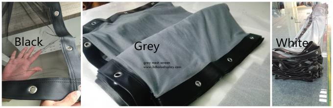 High Transparent Holographic Mesh Screen Flexible For Projection