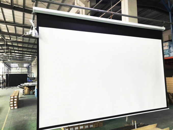 Motorized Projector Screen RF Remote 120 Inch For Cinema Meeting Room