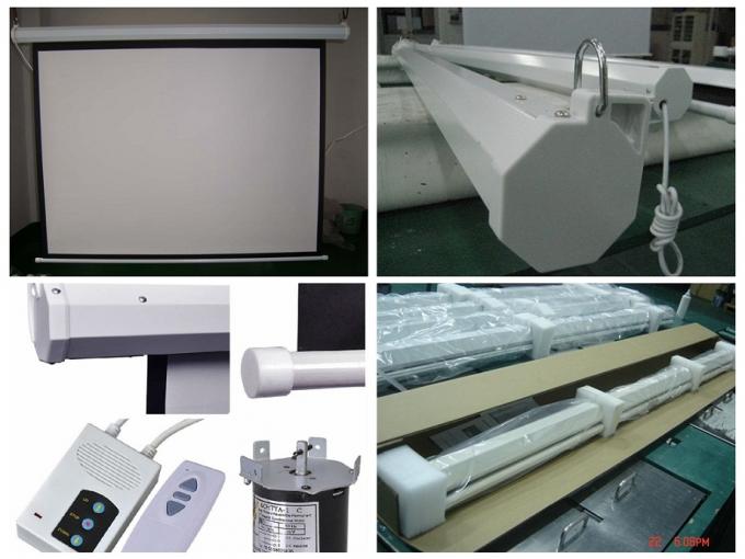 Motorized Projector Screen RF Remote 120 Inch For Cinema Meeting Room