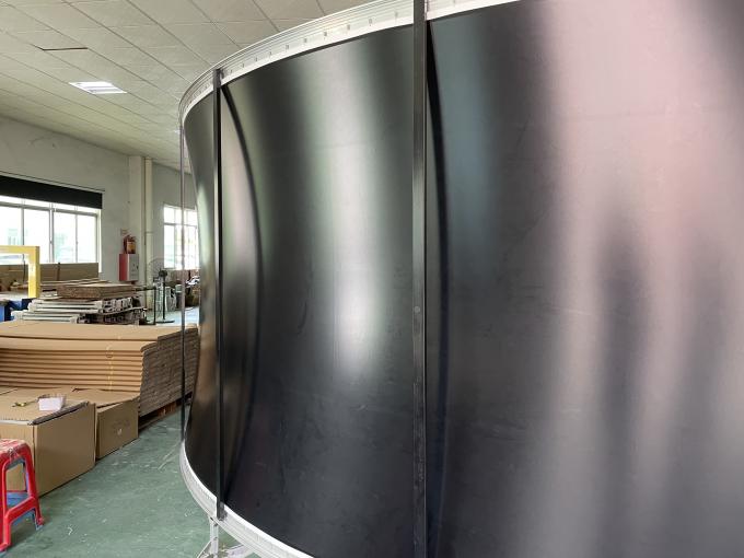 360° Curved Projection Screens 3.6mm Height Retractable For Cinema ...