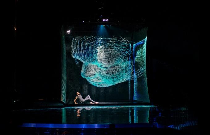 Transparent 3D Hologram Projection Gauze Holographic Screen Polyamide ...