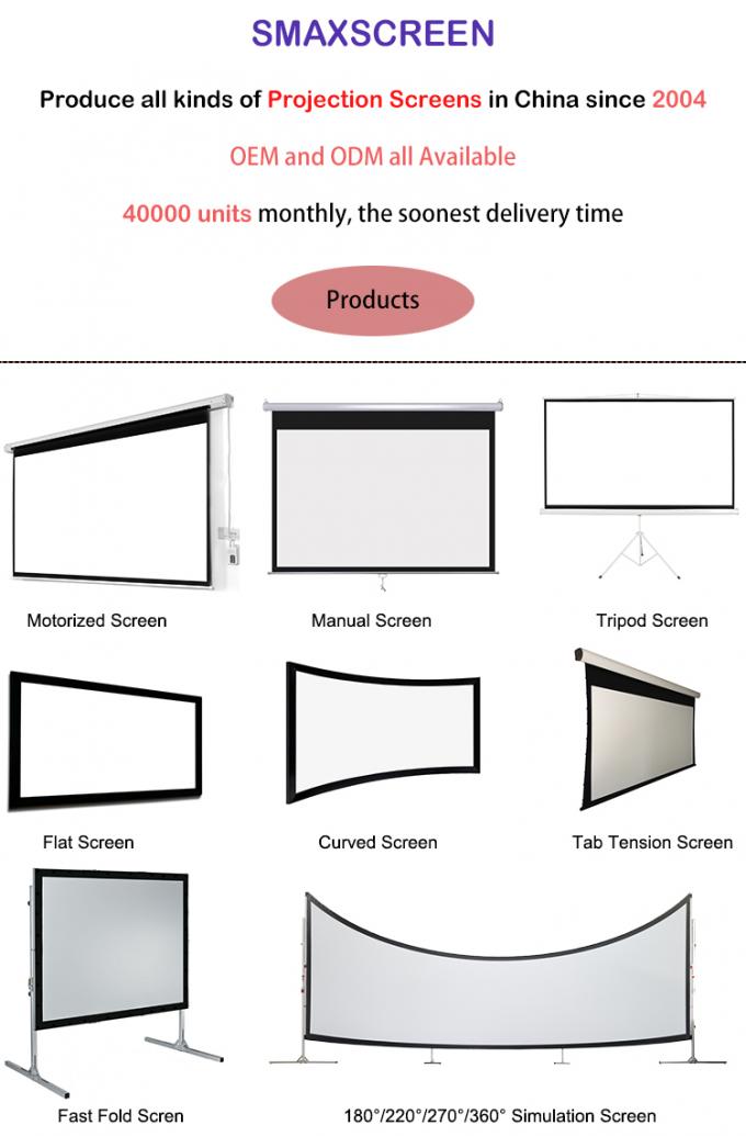 300inch Portable Fast Fold Rear Projection Screen Aluminum Frame With ...