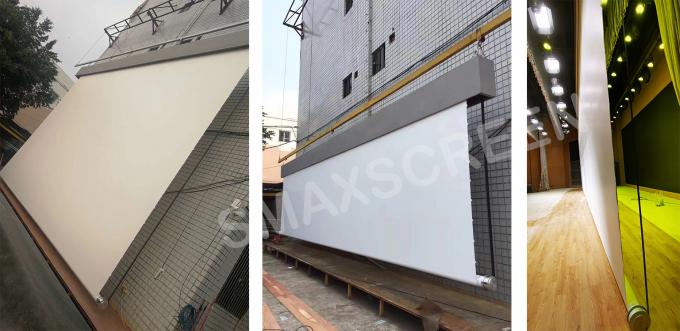 350inch Large Motorized Projection Screen With RF Remote Control