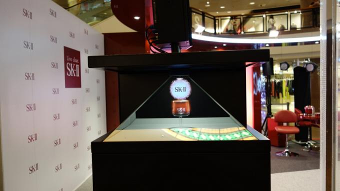3D Hologram Showcase Holographic Pyramid 22inch Box Full HD Resolution