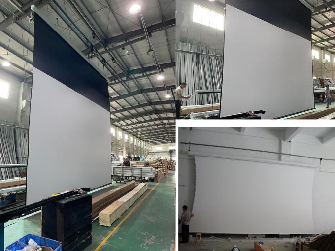 400 Inch Projector Screen Large Motorized With HD Mate White Fabric