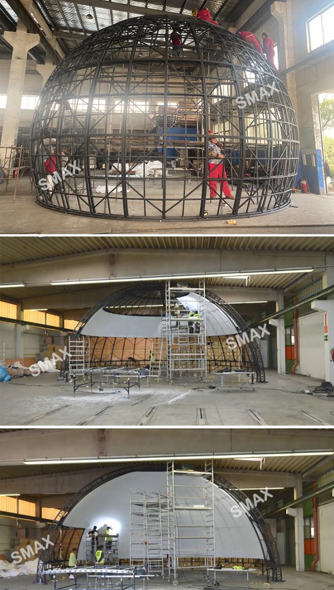 360 Degree Immersive Dome Projector Screen Planetarium Theater