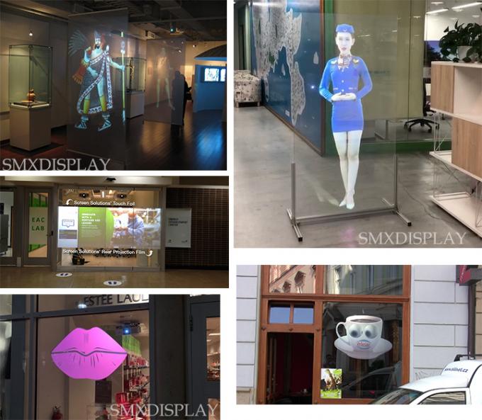 Adhesive Transparent Holographic Projection Film Glass Window Rear ...