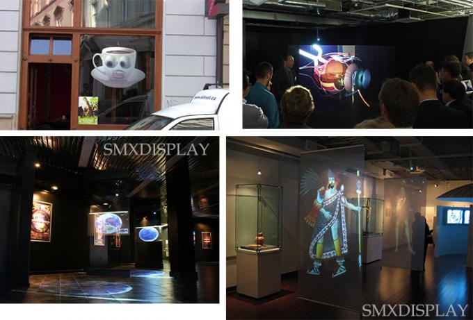 Self Adhesive Holographic Rear Projection Film 3D Transparent For ...