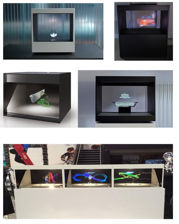 180 Degree Holo Cube Advertising 3D Hologram Display Full HD 3D ...