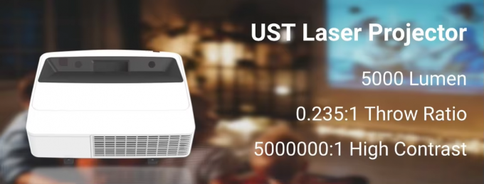 Ultra Short Focal 4K Laser Projector 3LCD Display Technology 5000LM For ...