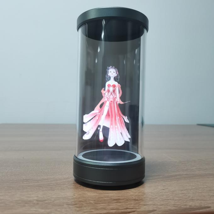 5inch 360 Holographic Display Hologram Cylinder With Picture Format PNG ...