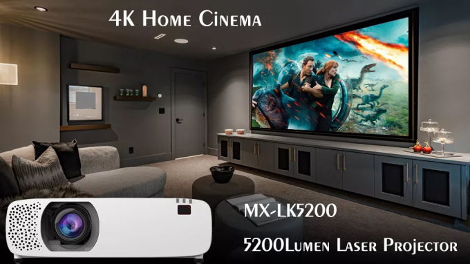 360° Installation 4K HDR 5200-lumen 3LCD Laser Projector For Museums ...