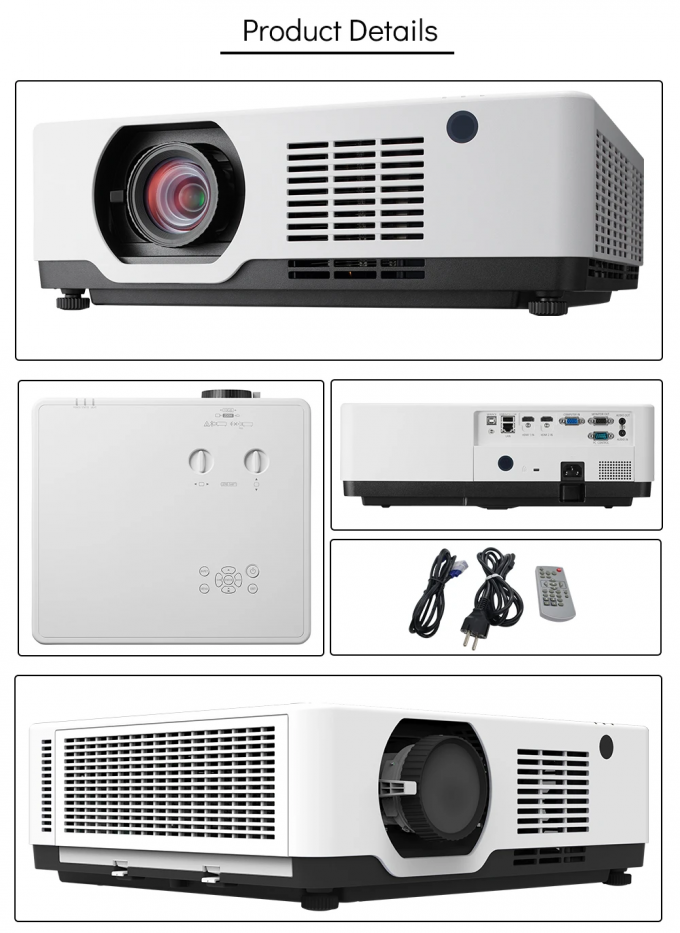 7500 Ansi Lumens WUXGA 3LCD Laser Projectors With Lens Shift Used For ...
