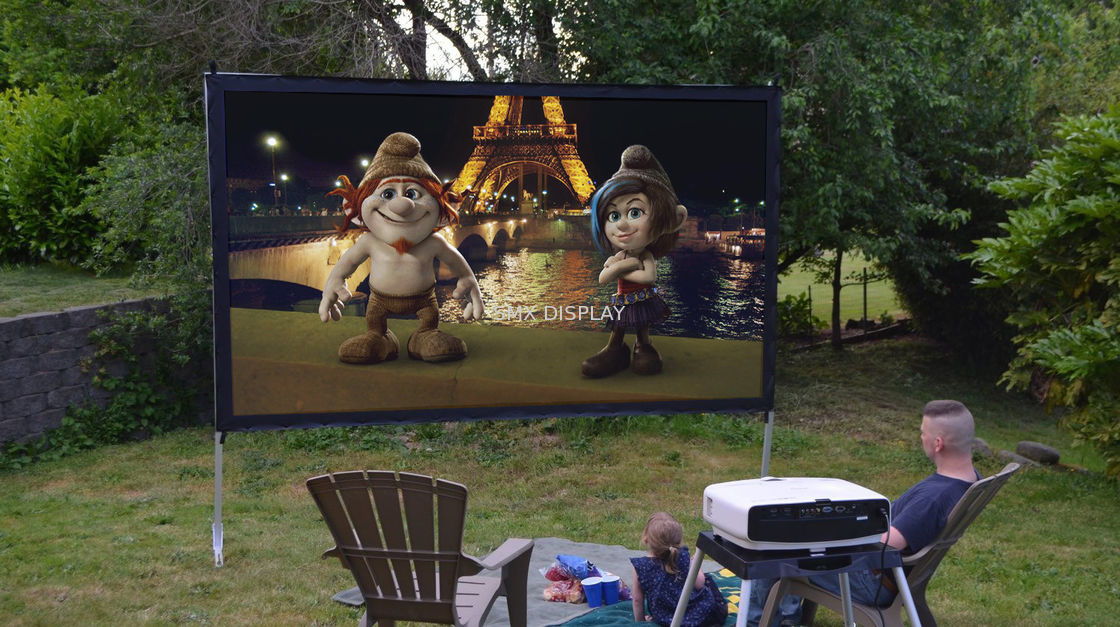 Outdoor Portable Fast Folding Projector Screen With Adjustable Leg For ...