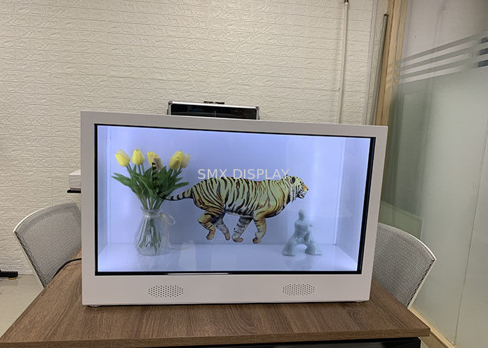 65 Inch 3D Hologram Display Hologram Pyramid Transparent Showcases ...