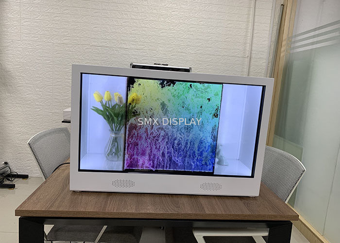 55 Inch Touch Screen 3D Holographic Display Box Vertical Transparent ...