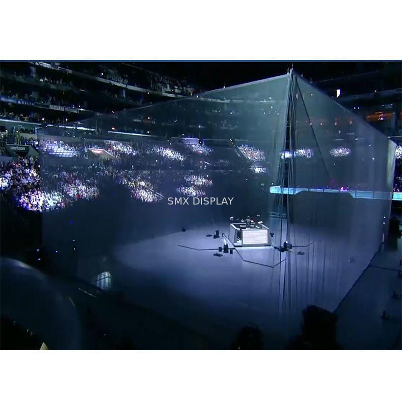 360 Degree 3D Effect Projection Holographic Screen projection net ...