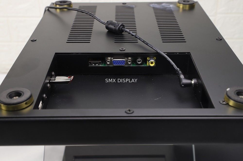 3 Sides 270 Degree Holographic Pyramid Display Showcase 22 Inch Small Size