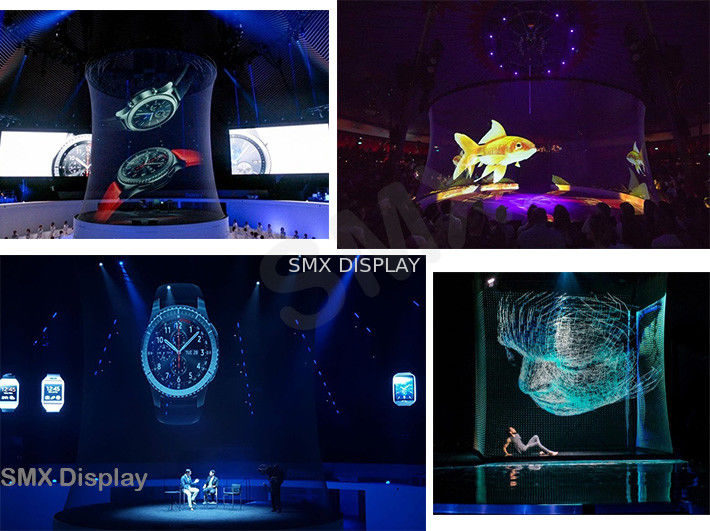 Large Hologram Gauze Projector Screen 3D Holographic Stage Projection ...