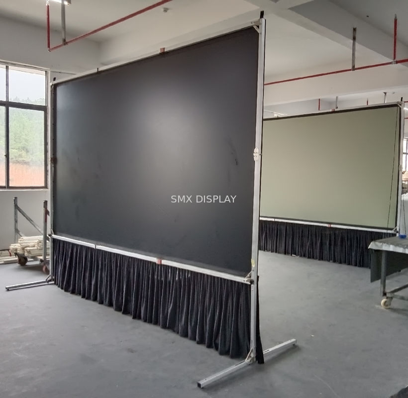 150 - 300 Inch Fast Fold Projector Screen Portable Outdoor Front / Rear ...