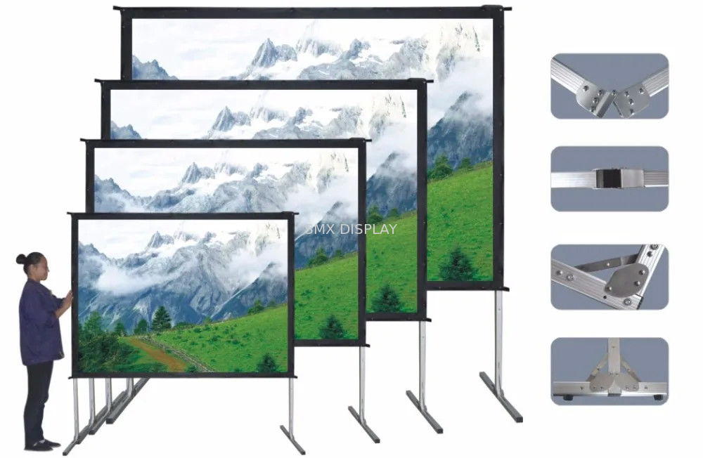 300 Inch Front And Rear Fast Fold Projector Screen Outdoor Theater Screen