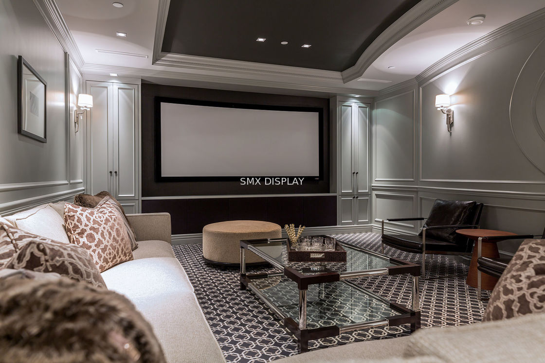 4K Cinema Fixed Frame Screen Projector with Acoustically Perforated Screen