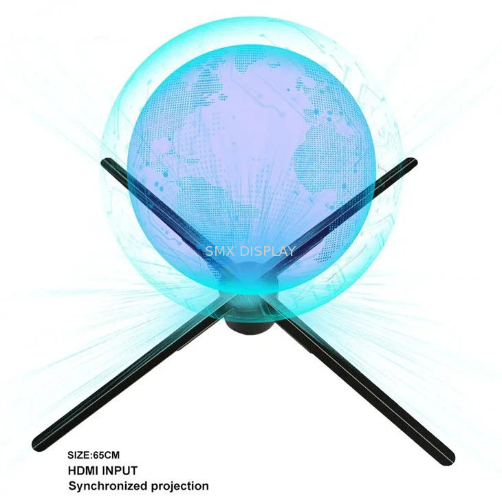 Hdmi Hologram Fan 65 Cm 3d Fan Hologram Display Hdmi Synchronization With Computer Interactive