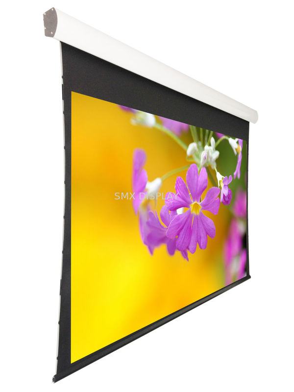 100 Inch Tab Tensioned Motorized Screen , home theater motorized screen ...