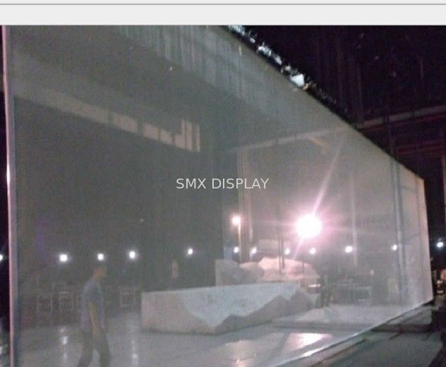 High Transparent Holographic Mesh Screen Flexible For Projection