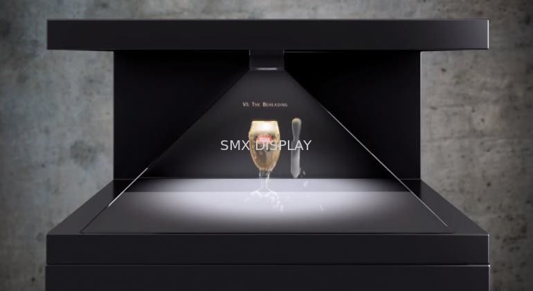 3D Holographic Pyramid Projection Display 270 Degree Hologram Pyramid ...
