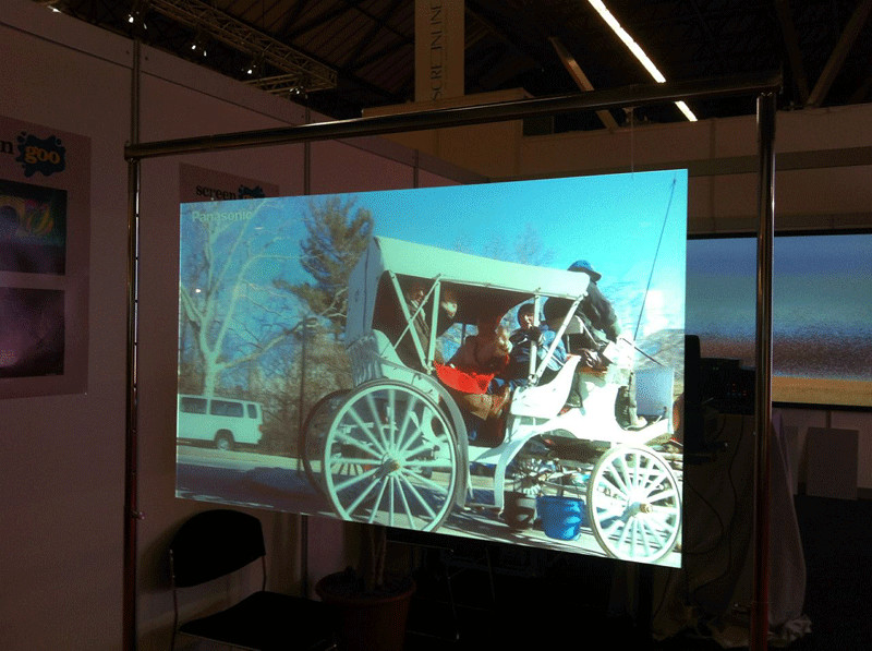 Transparent Holographic Rear Projection Film High Contrast Wide Viewing ...