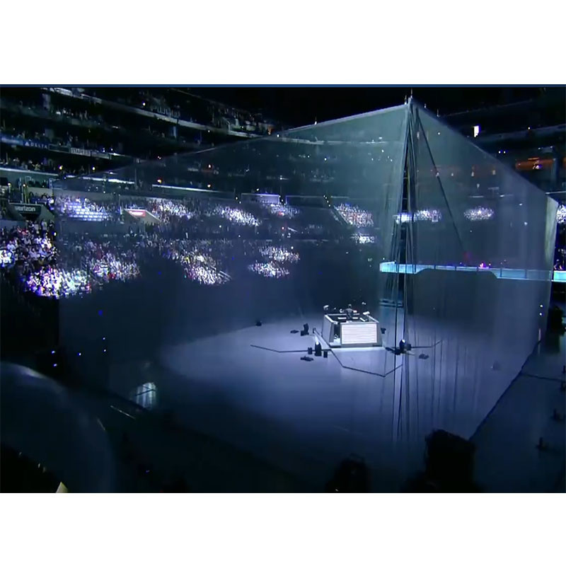 360 Degree 3D Effect Projection Holographic Screen projection net ...