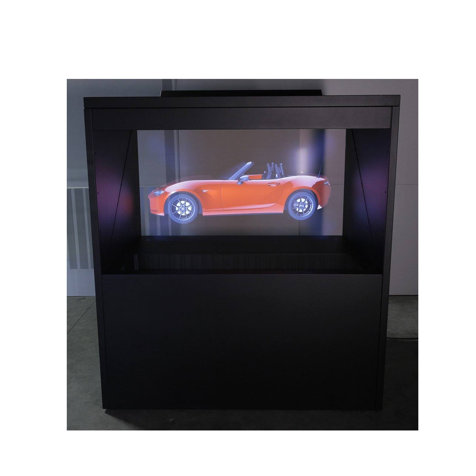 32inch 180 Degree Holo Cube 3D Hologram Showcase Display Full HD Hologram Pyramid Display