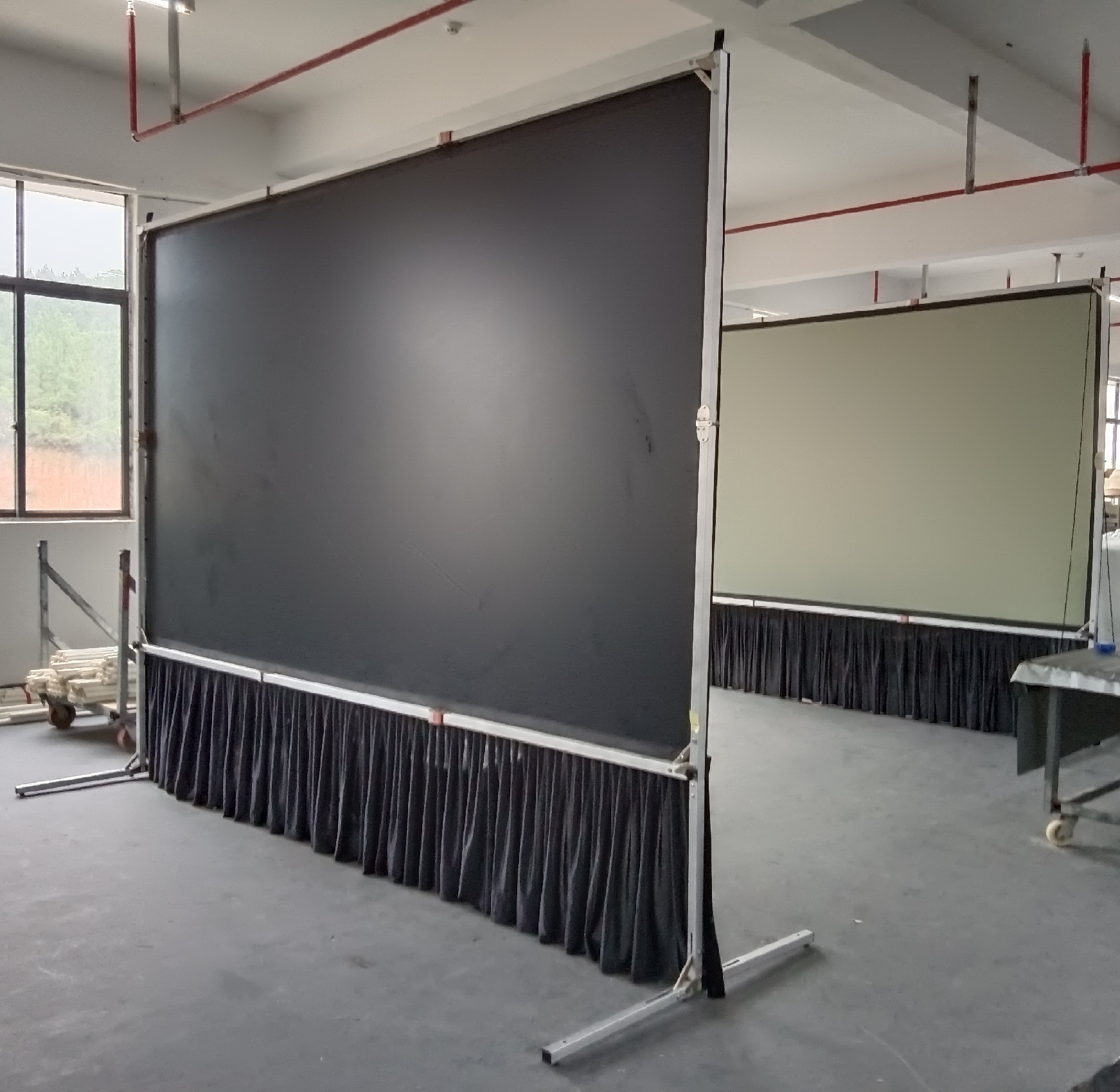 150 - 300 Inch Fast Fold Projector Screen Portable Outdoor Front / Rear ...