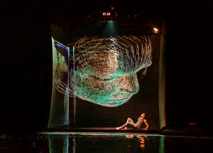 Holo Gauze Transparent Holographic Mesh Projection Screen For ...