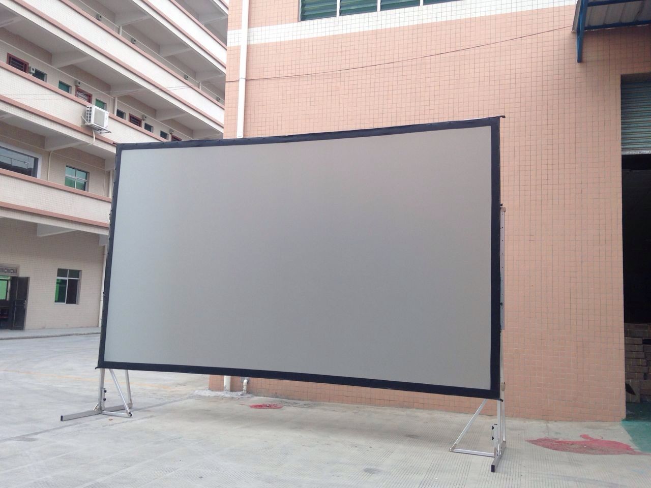 300'' Fast Fold Projection Screen With Front And Rear Projection Fabric ...