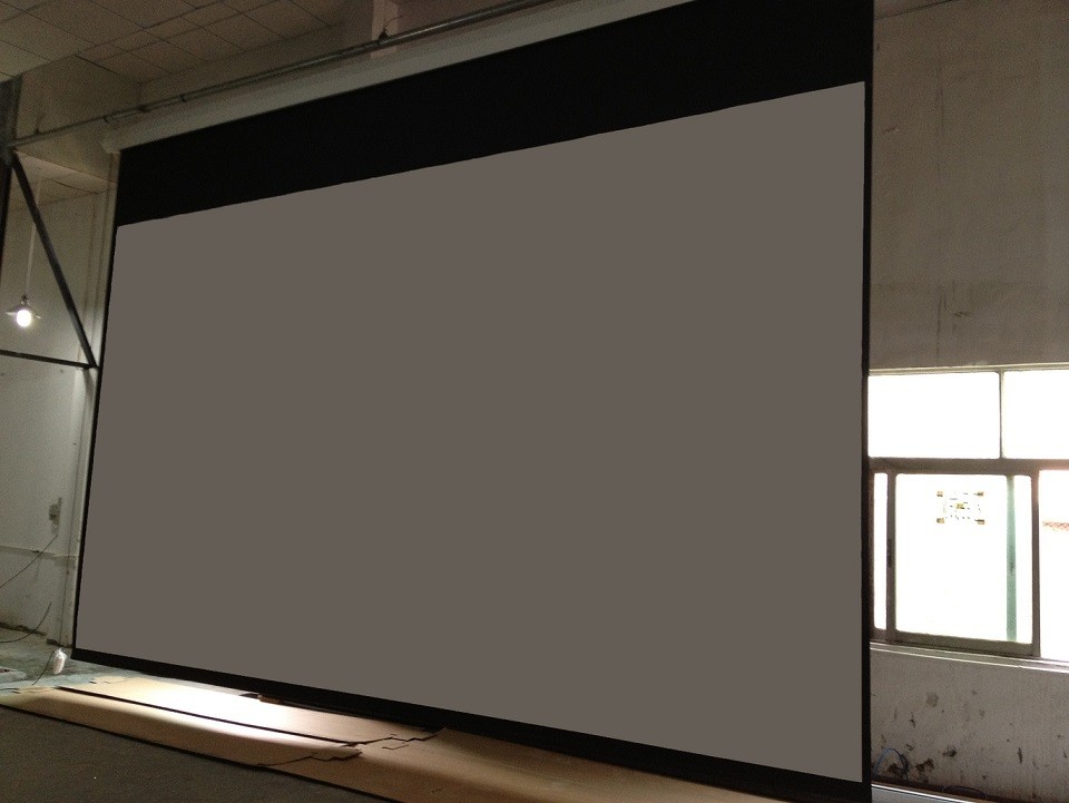 200inch Large Scale Projector Screen Motorized Tab Tensioned Projection ...